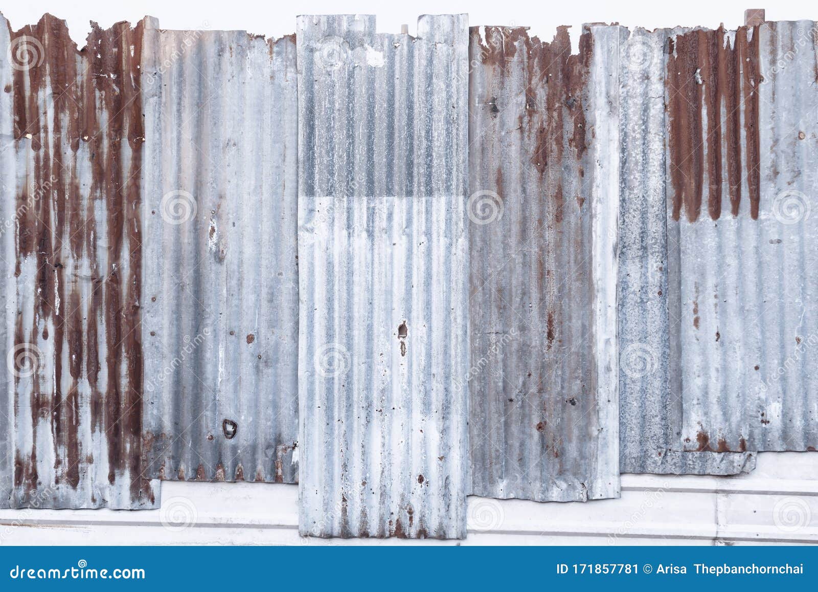 Rusty Corrugated Galvanized Steel Wall or Iron Metal Sheet Surface for ...