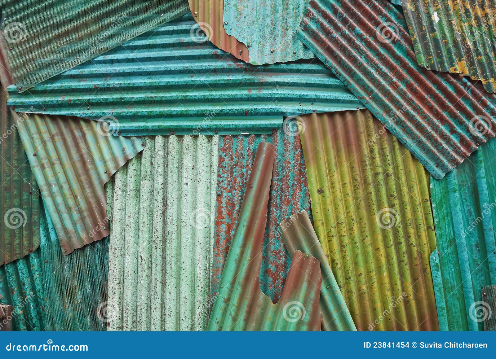 Rusty Corrugated Iron Metal Stock Photo - Image of pattern, fence: 23841454