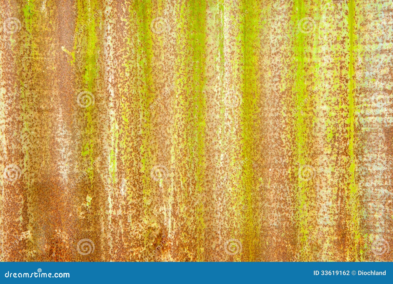 A Rusty Corrugated Iron Metal Texture. Stock Photo - Image of detail ...