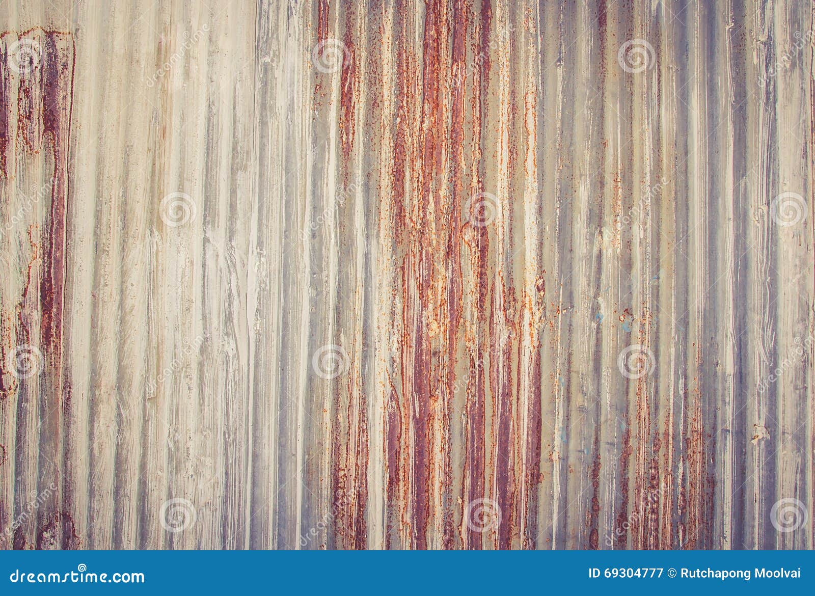 A Rusty Corrugated Iron Metal Texture Stock Image - Image of grooved ...