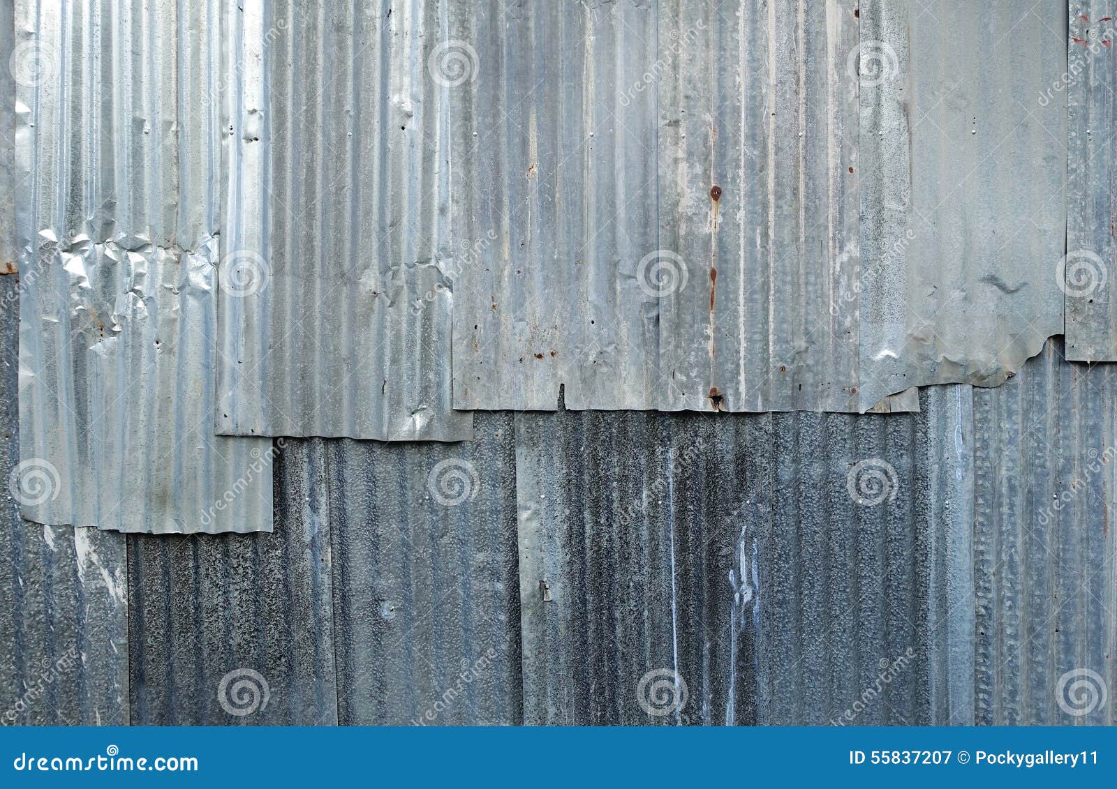 A Rusty Corrugated Iron Metal Texture Stock Image - Image of ...