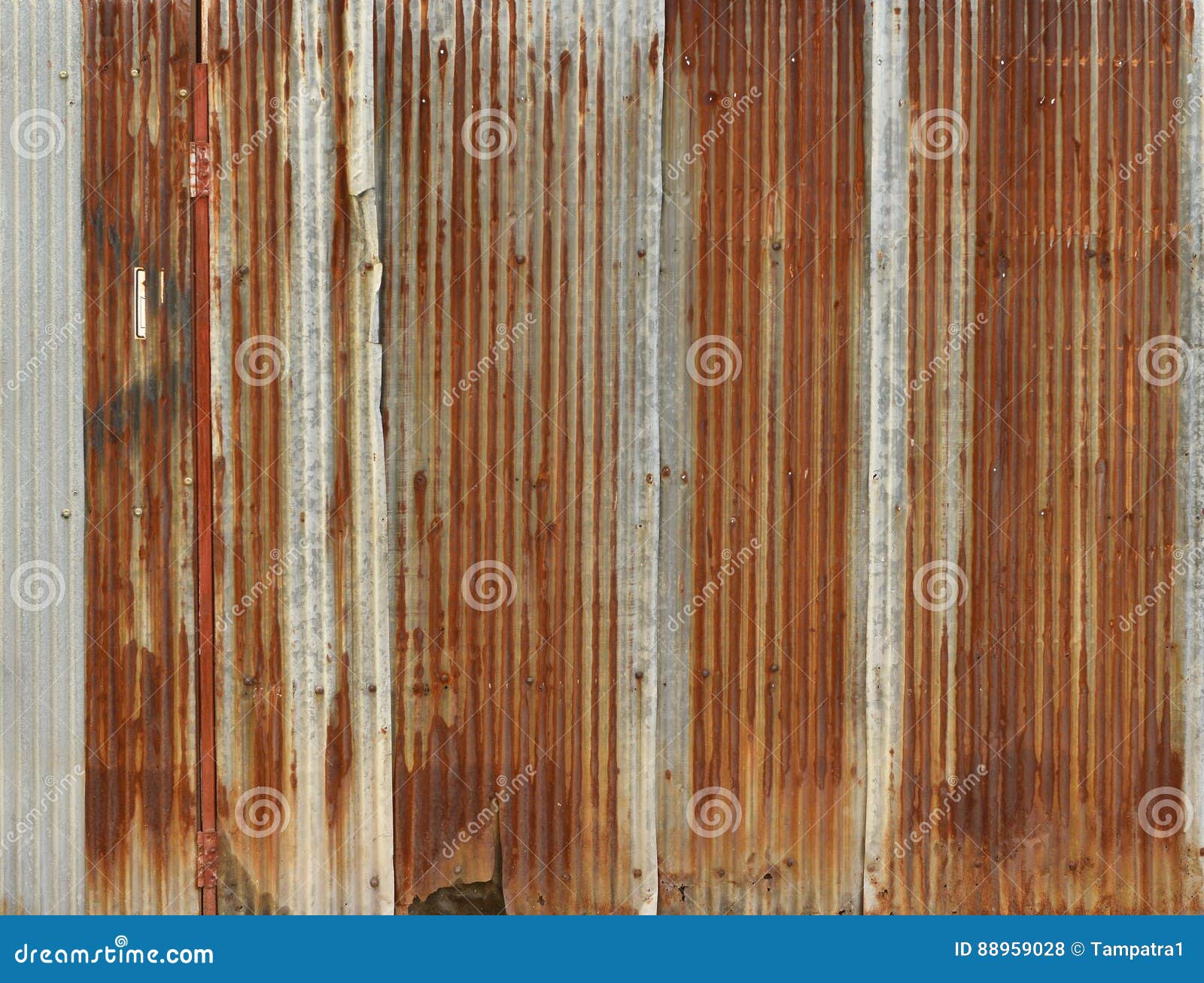 Corrugated Rusty Wall Background Stock Photo | CartoonDealer.com #112381938