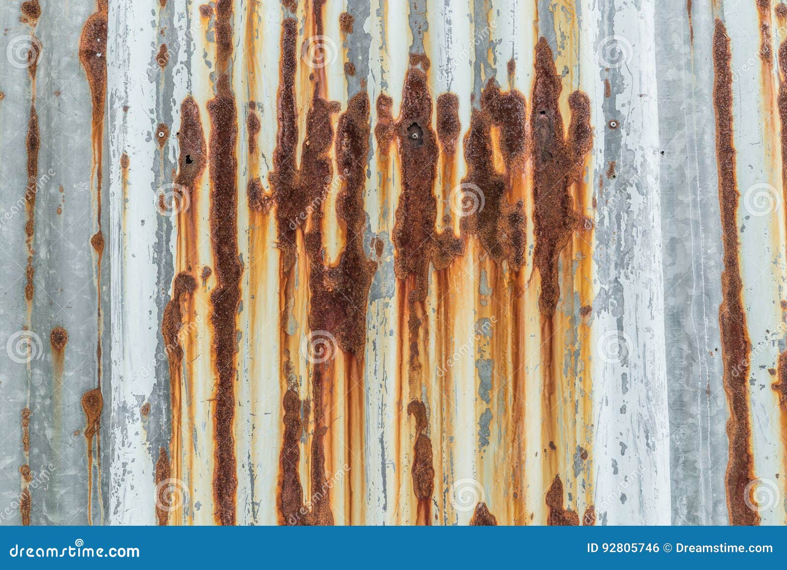 Rusty corrugated iron roof stock photo. Image of pattern - 92805746