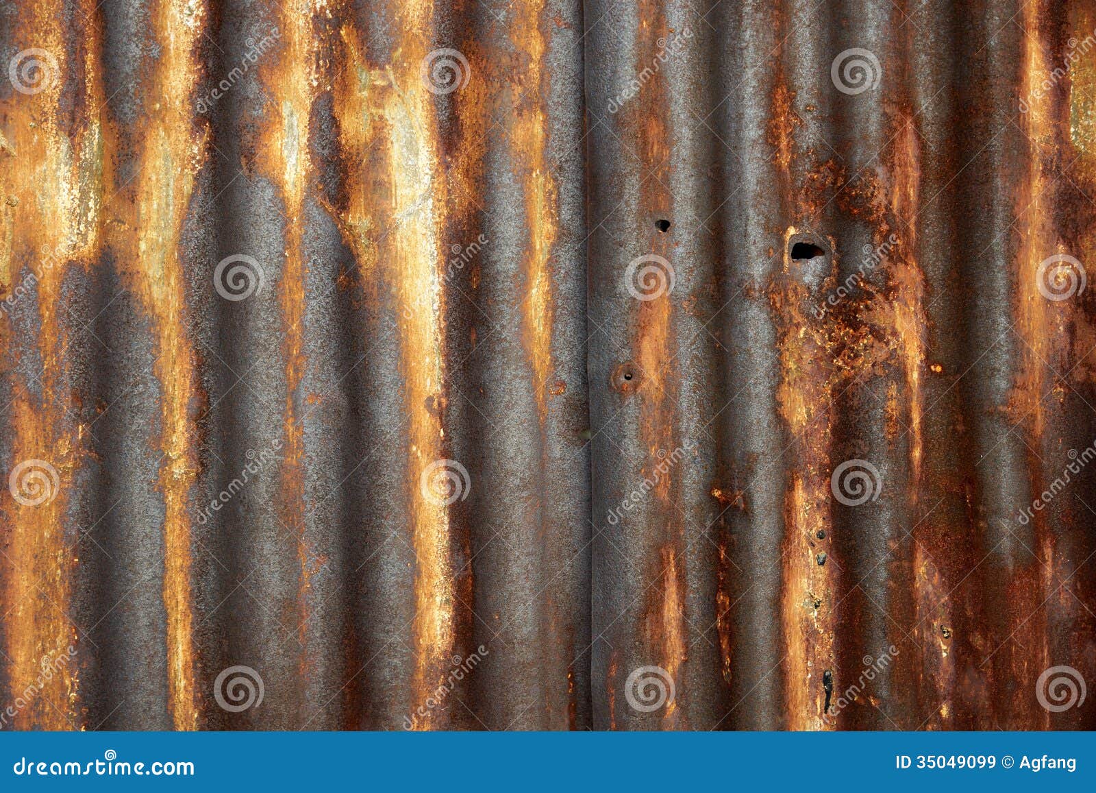 Rusty Corrugated Metal Roof Texture Stock Image - Image of iron ...