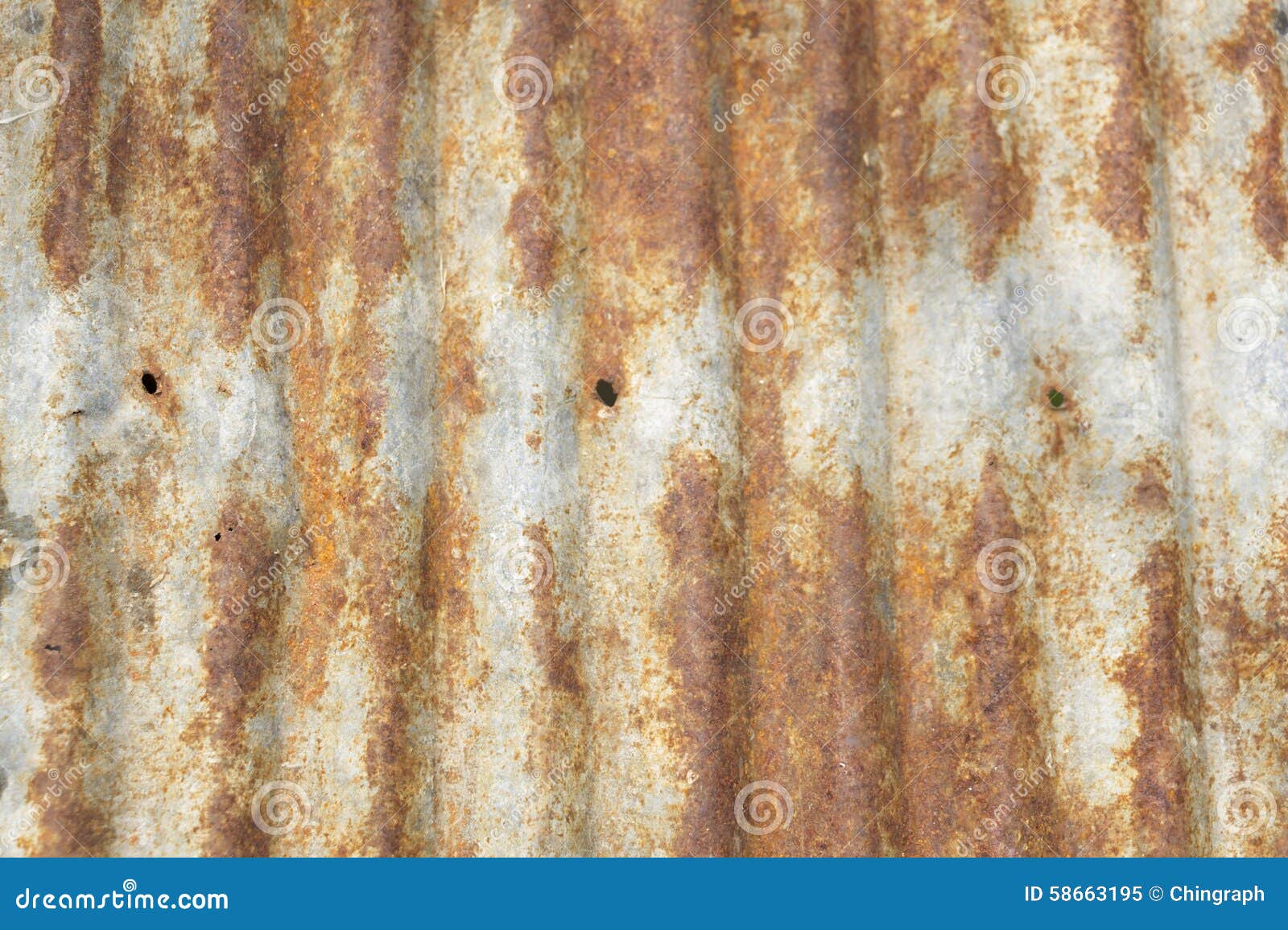 Roofing Texture. Red Corrugated Tile Element Of Roof. Seamless Pattern ...