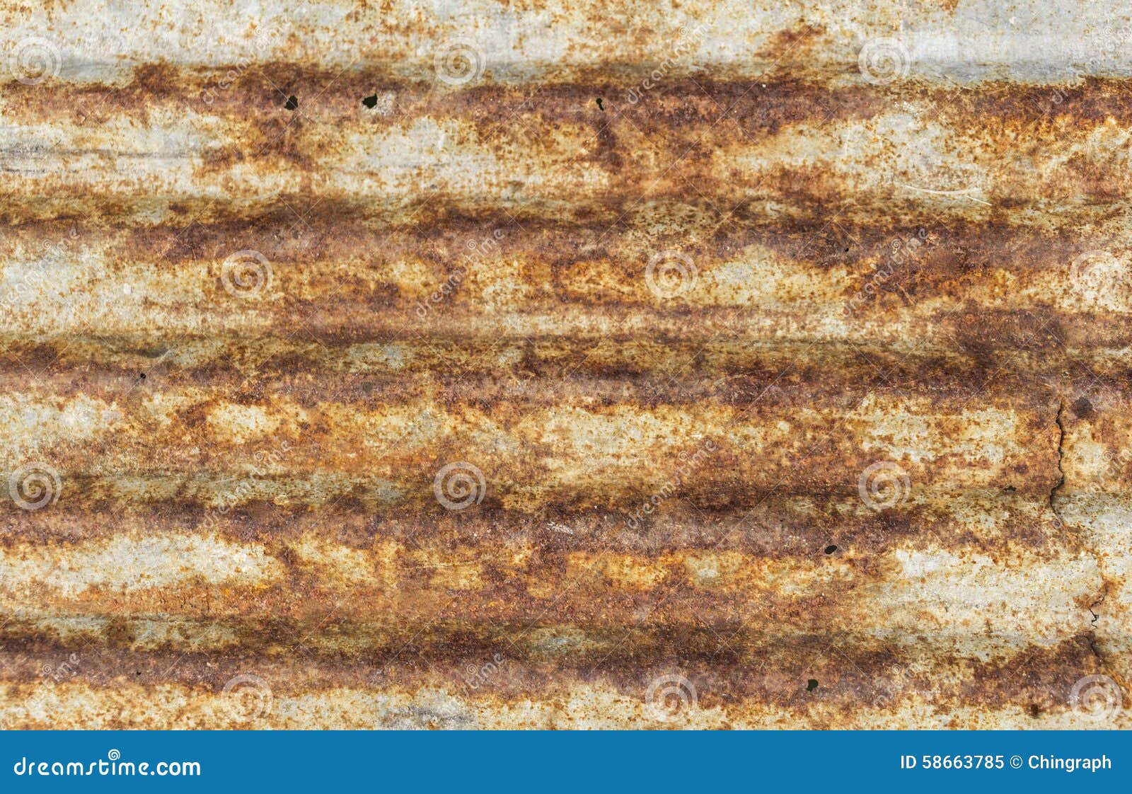 Rusty Corrugated Metal Roofing Texture Stock Illustration ...