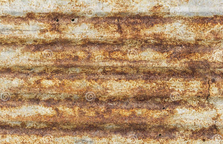 Rusty Corrugated Metal Roofing Texture Stock Illustration ...