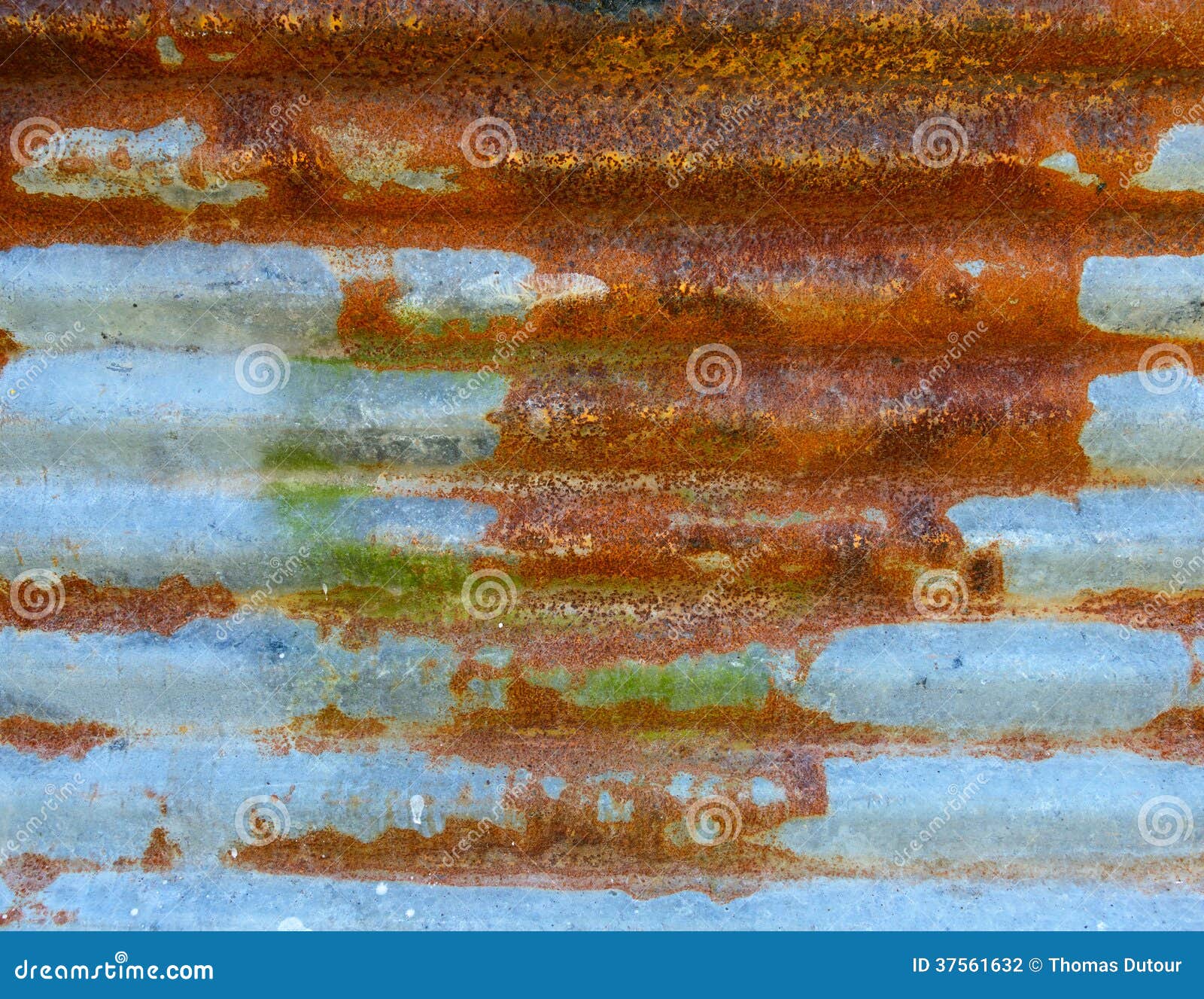 Rusty Corrugated Metal Sheet Stock Photo - Image of architectural ...