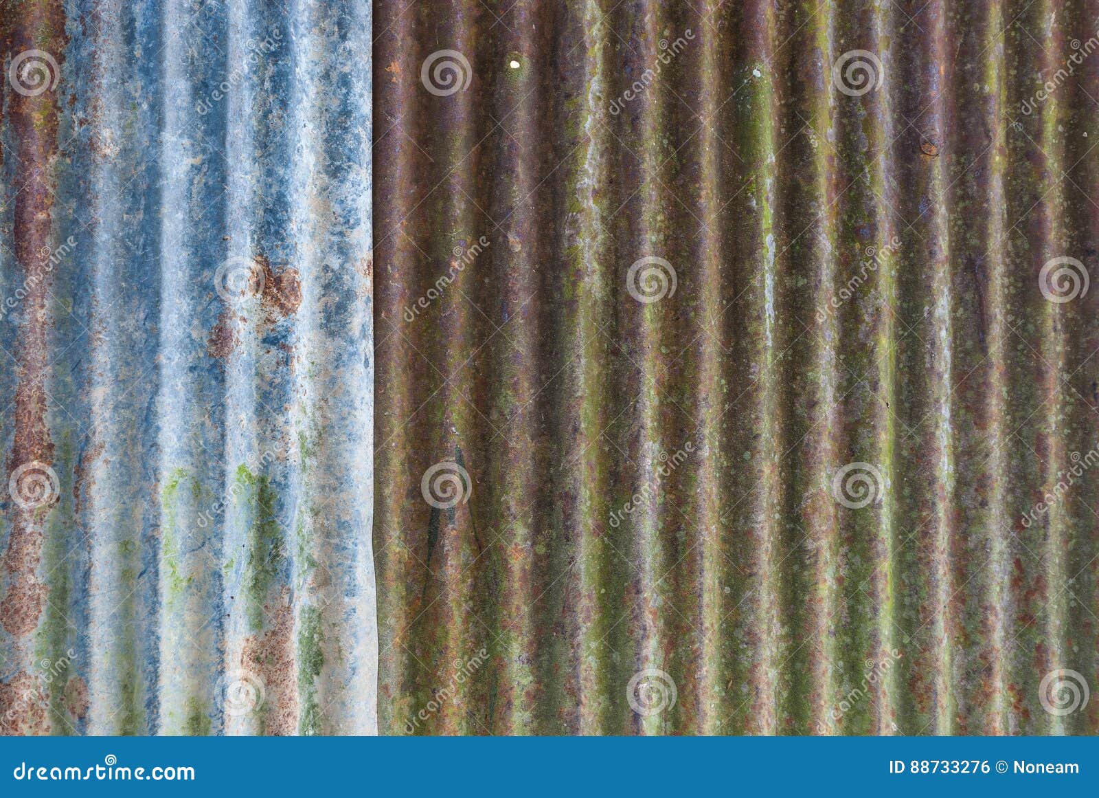 Rusty Corrugated Metal Sheet Background/ Texture Stock Photo - Image of ...