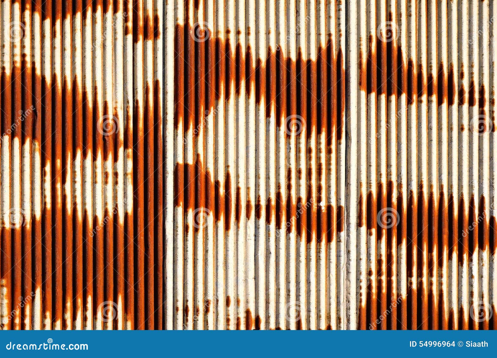 Rusty Corrugated Metal Sheet Stock Photo - Image of industrial ...
