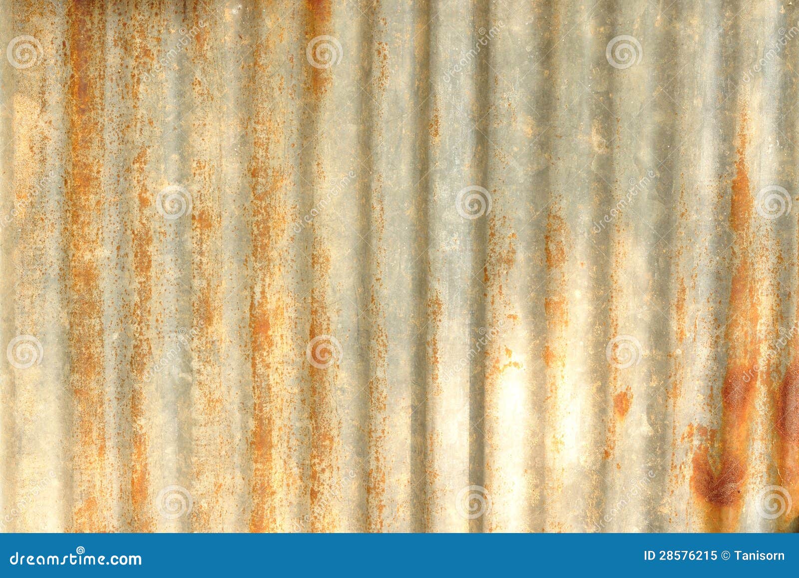 Rusty Corrugated Metal Texture Stock Image - Image of material, cracked ...