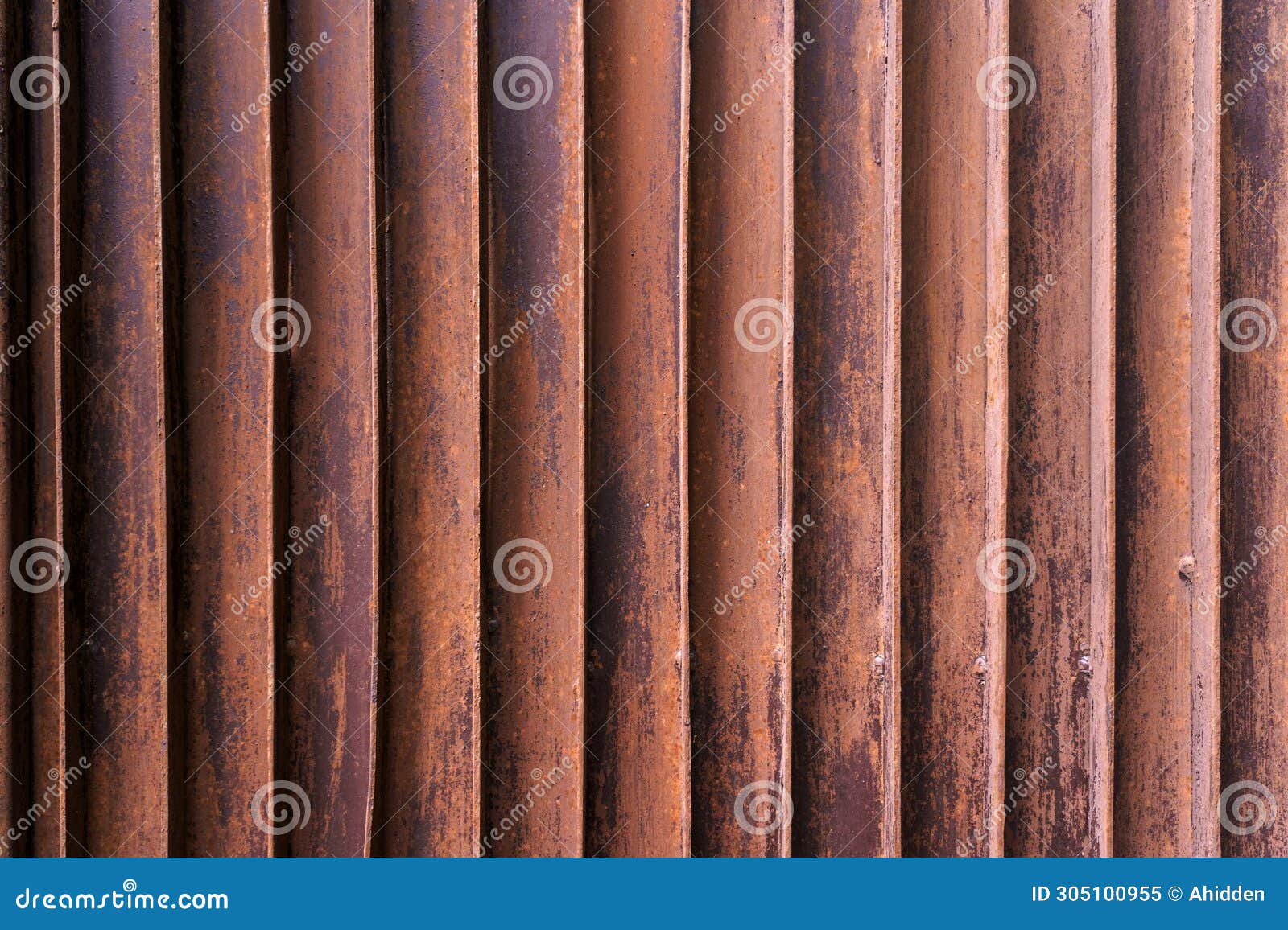 Rusty Corrugated Metal Texture Stock Image - Image of worn, surface ...