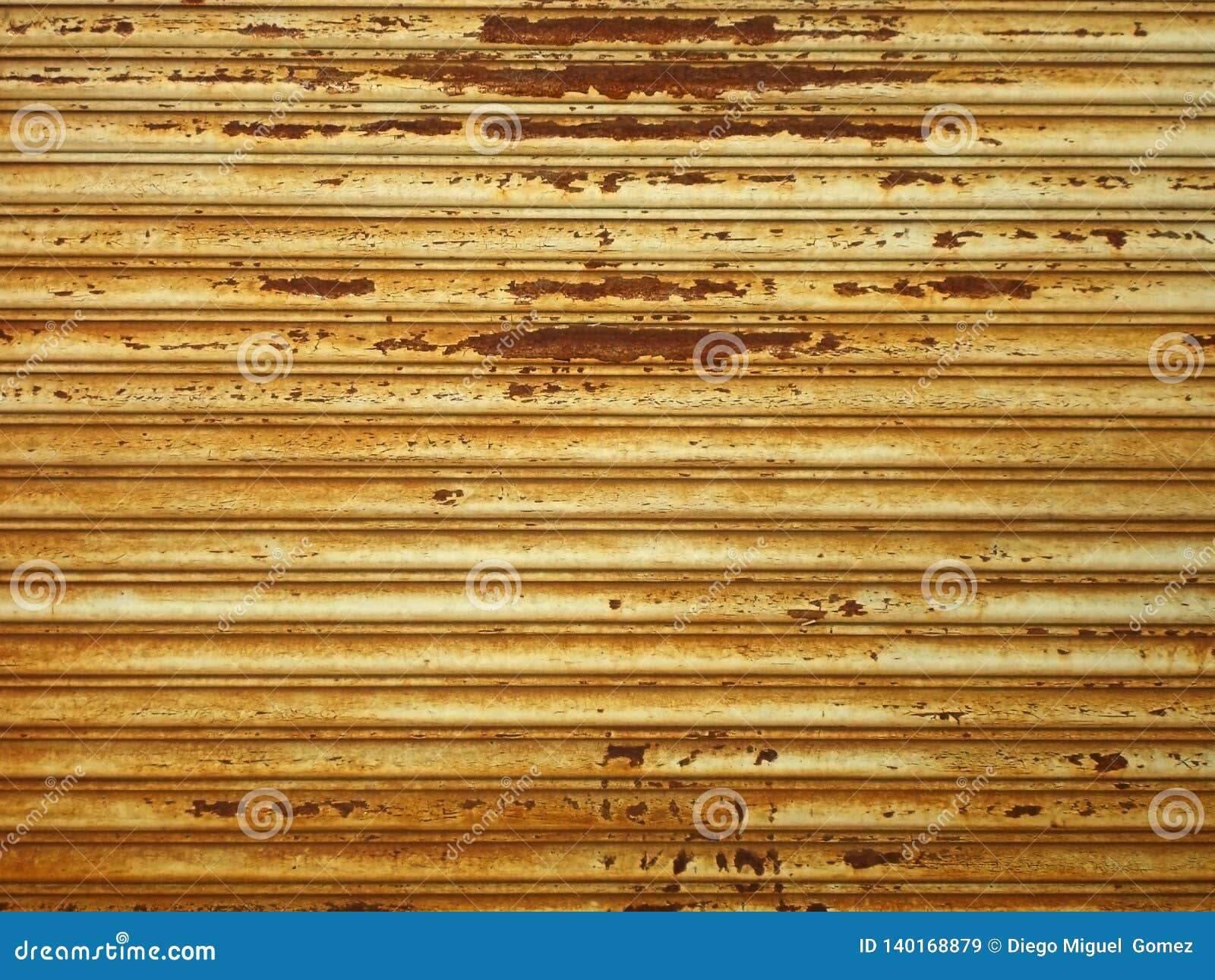 Rusty Corrugated Metal Wall Stock Image - Image of rusty, element ...