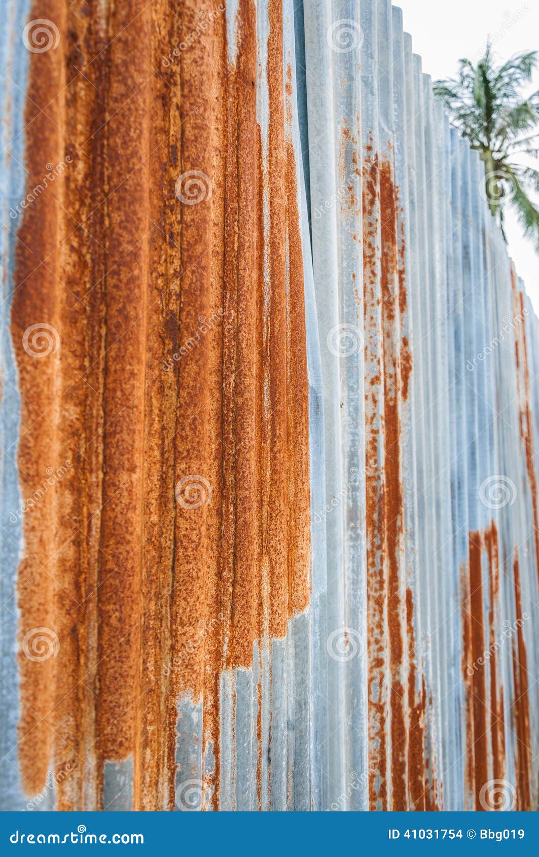 Rusty Corrugated Metal Wall Stock Photo - Image of abstract, metallic ...