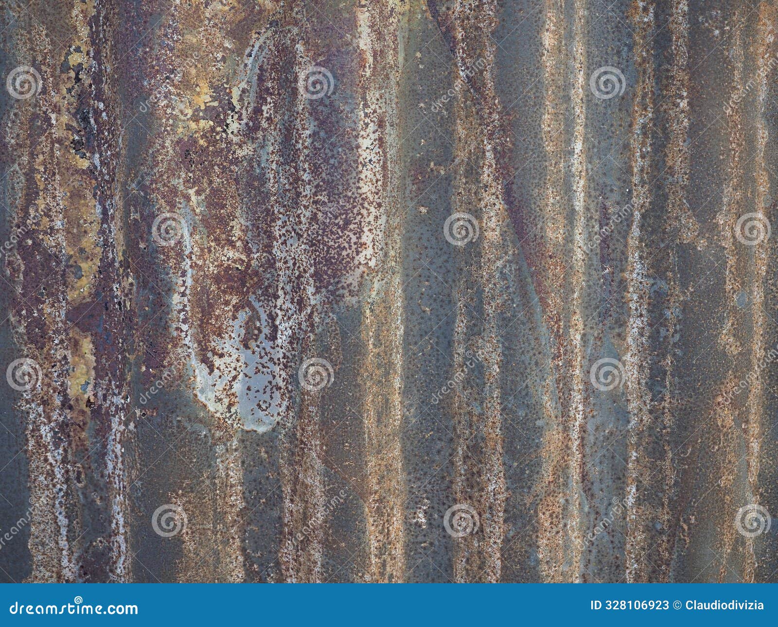 Rusty Corrugated Steel Metal Texture Background Stock Image - Image of ...