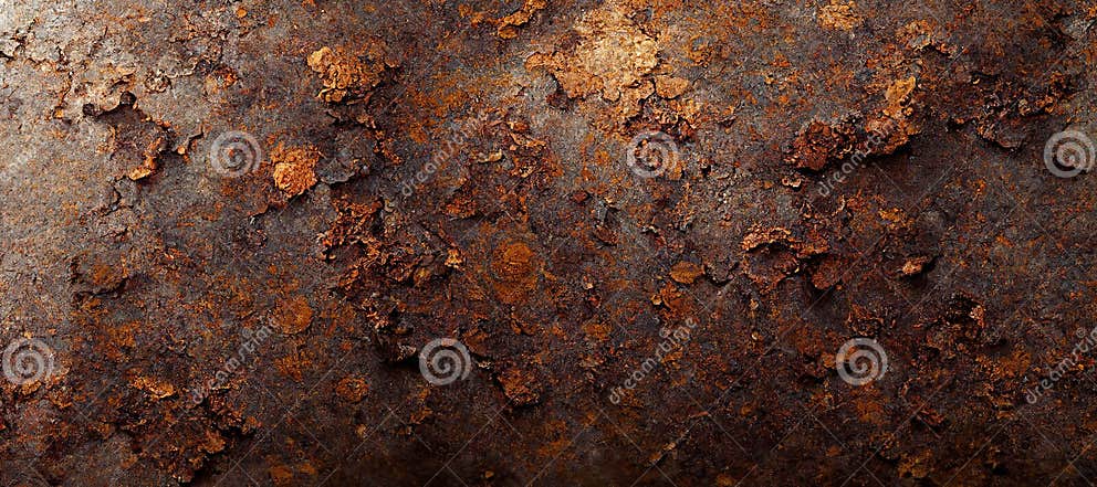 Old Rusty Cracked Iron Wall Texture Background Stock Illustration ...