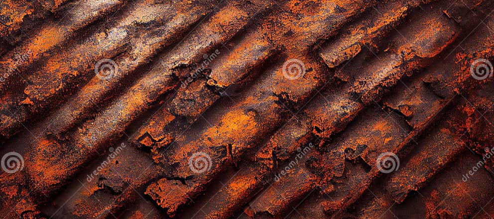 Old Rusty Cracked Iron Wall Texture Background Stock Illustration ...