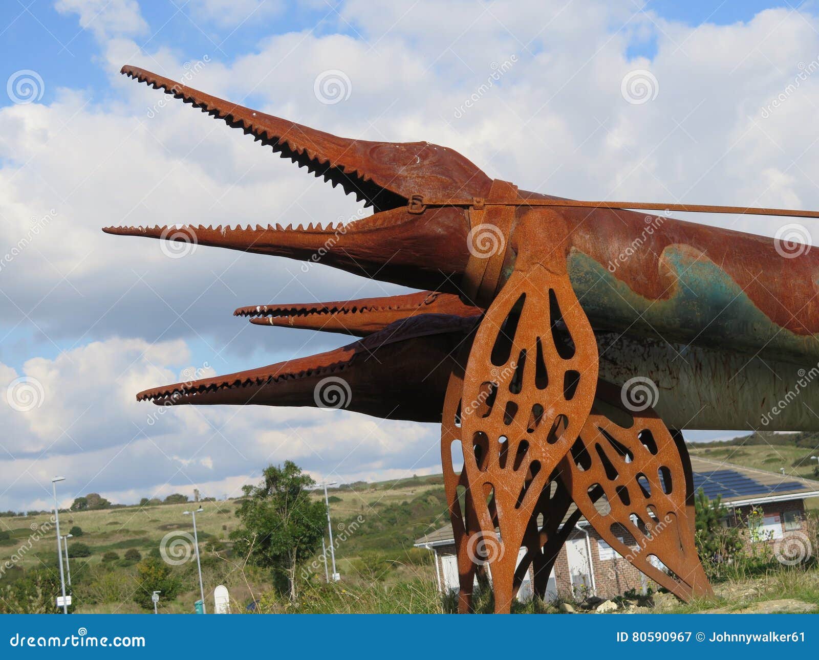 Rusty crocodile sculpture editorial photography. Image of landmark ...