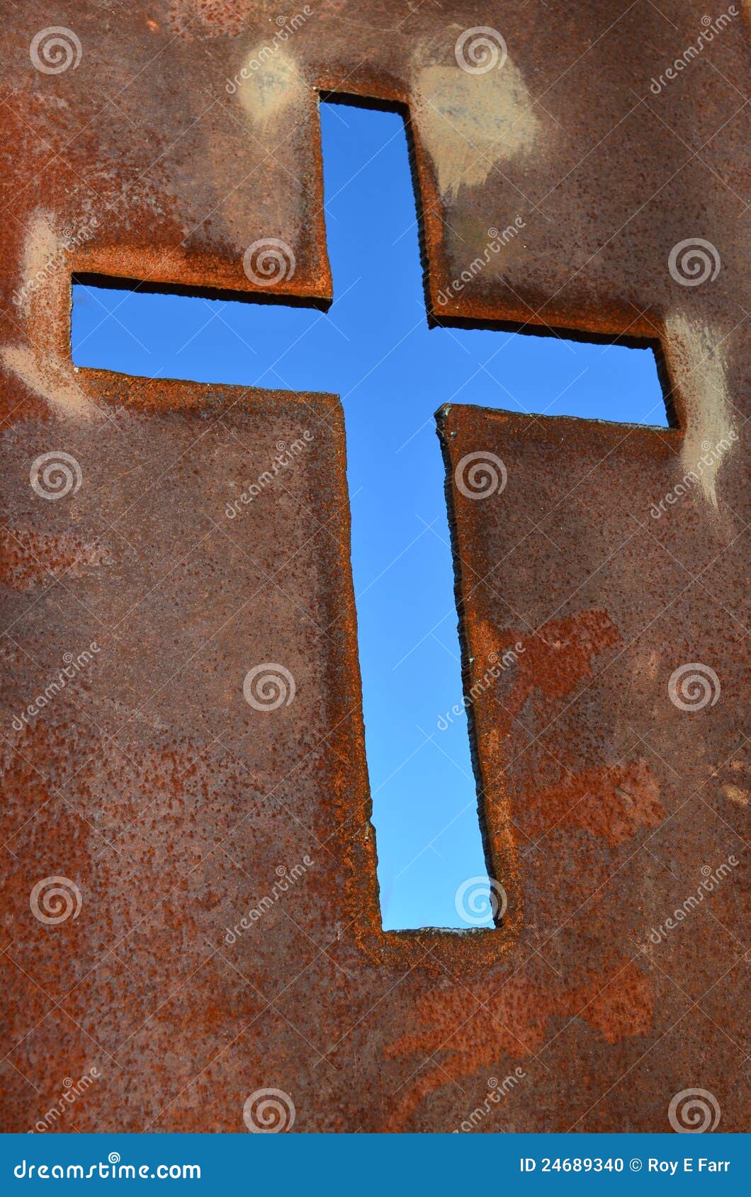 Rusty Cross stock photo. Image of rusted, cross, rusty - 24689340