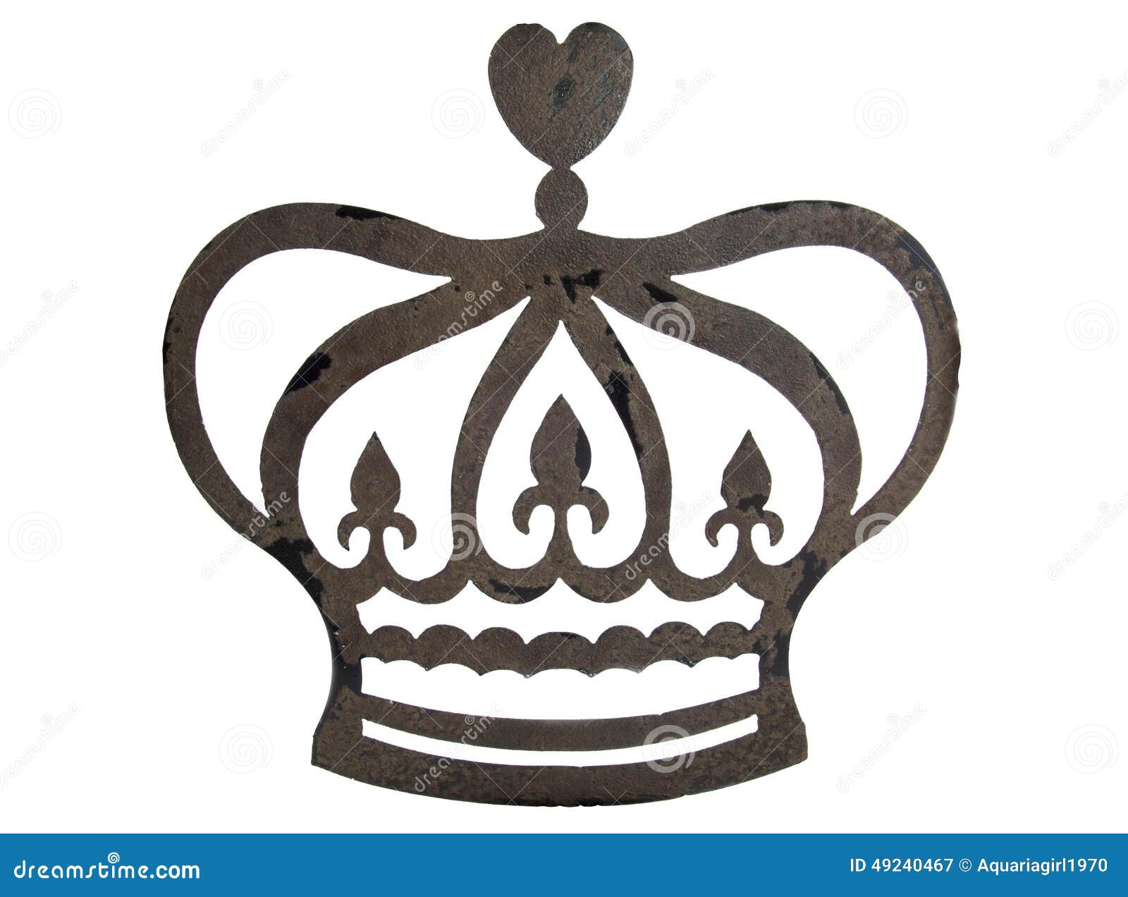 Rusty crown stock illustration. Illustration of nobility - 49240467