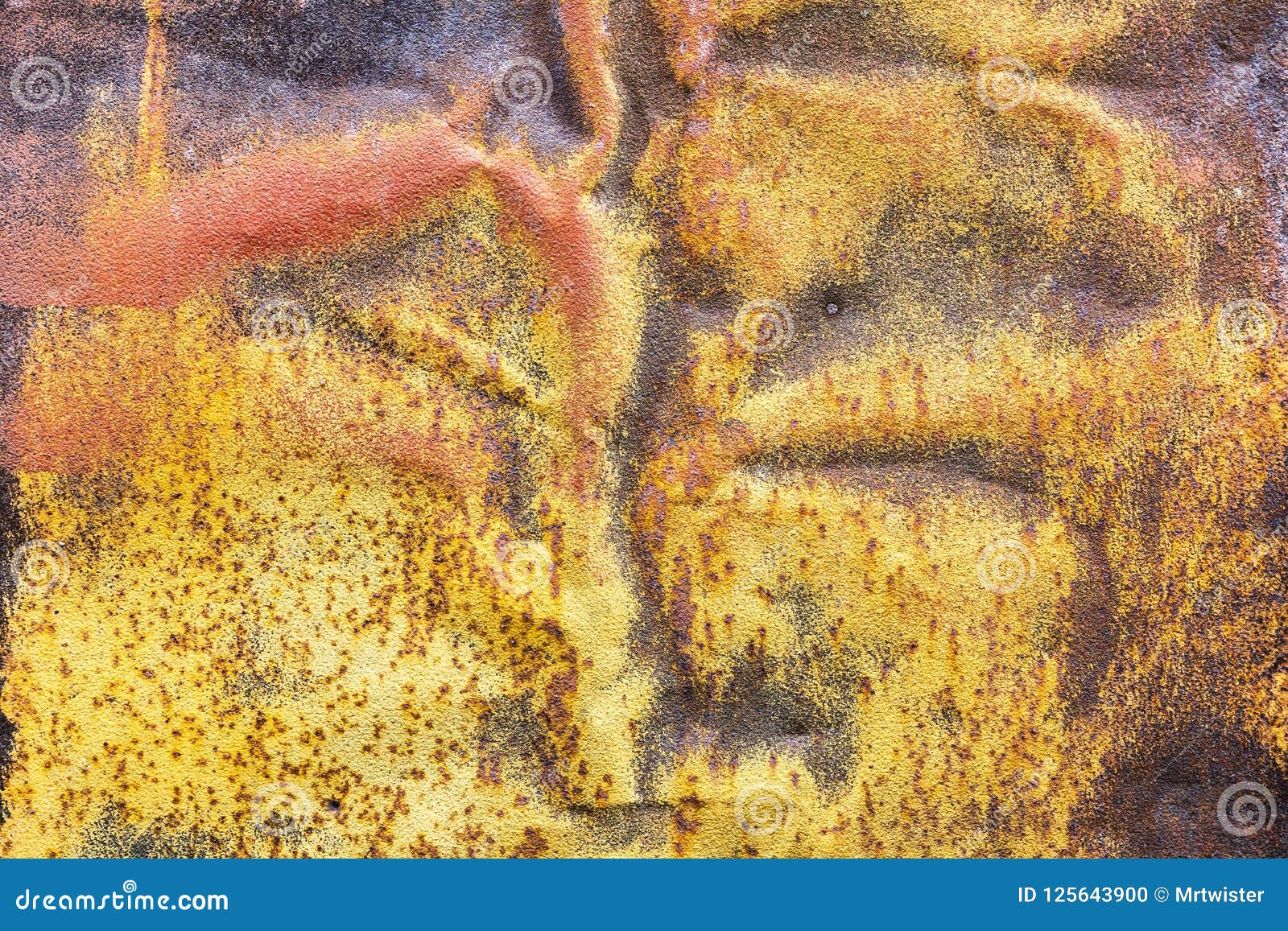 Rusty Crumpled Metal Sheet Surface Stock Photo - Image of oxidation ...