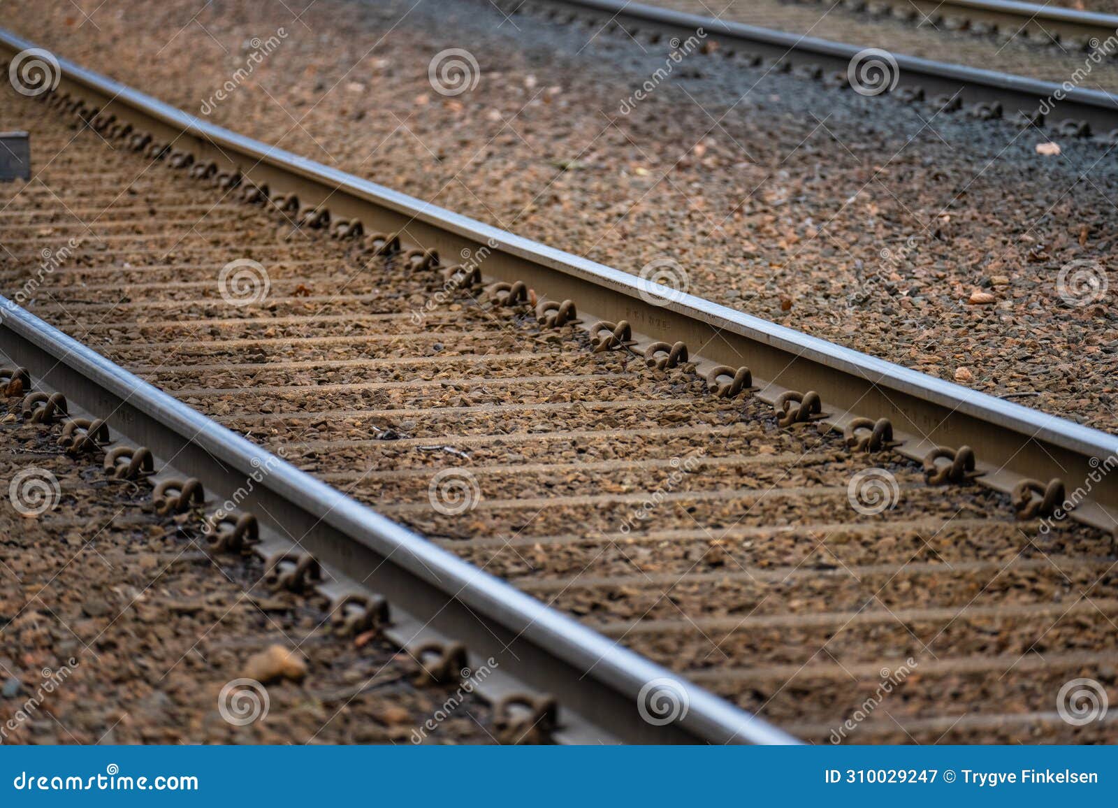 Rusty Curve of a Tram Track.. Stock Image - Image of transportation ...
