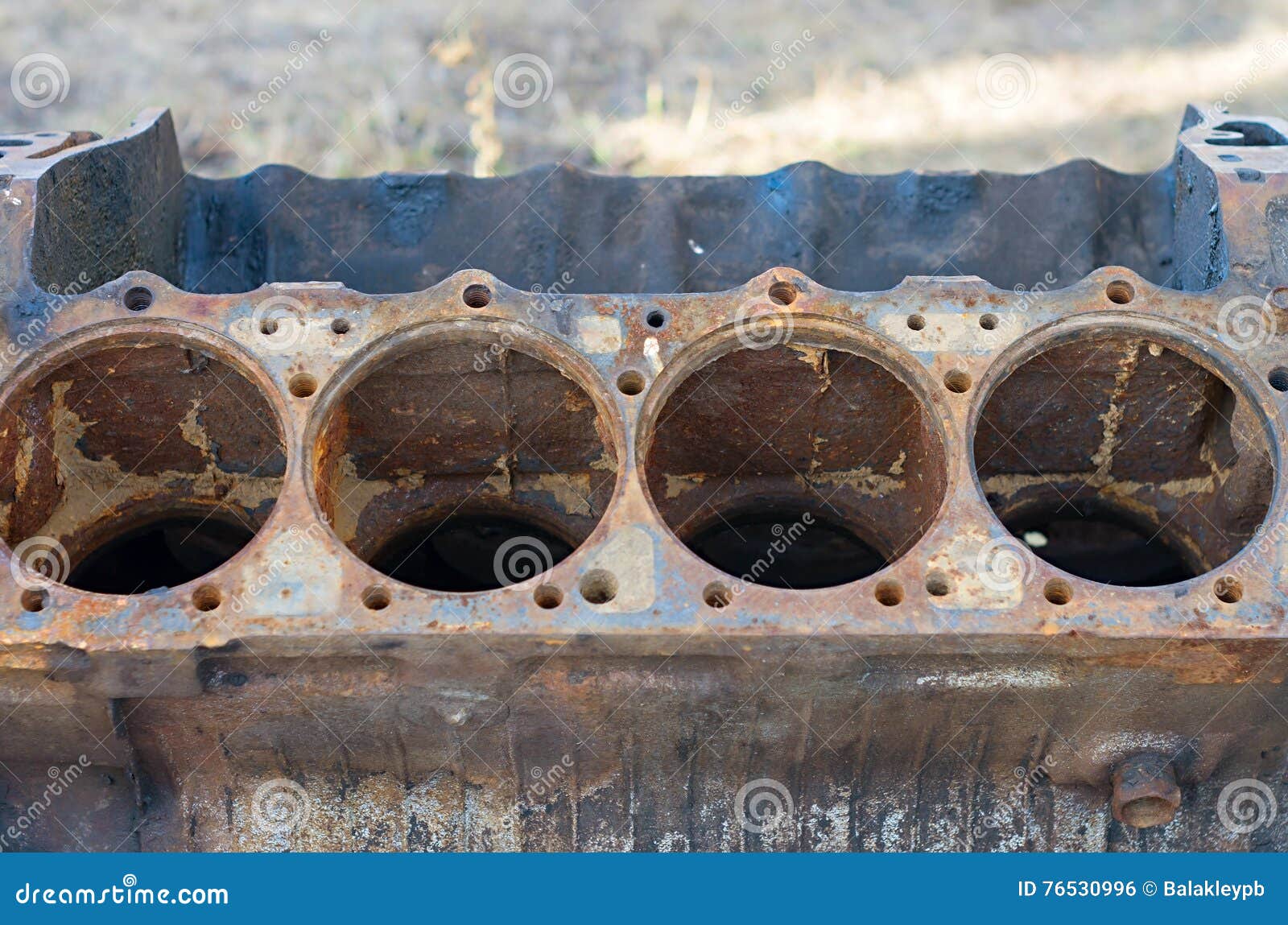 Rusty cylinder engine stock photo. Image of steel, iron - 76530996
