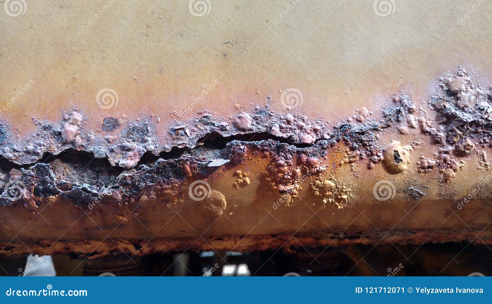 Rusty deep scratch stock image. Image of scratches, brown - 121712071
