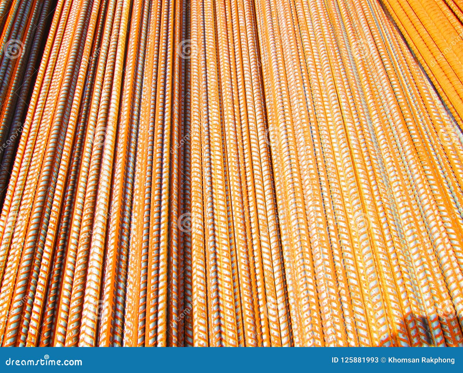 Deformed Bars For Structural Columns In Concrete. Reinforcing Steel ...