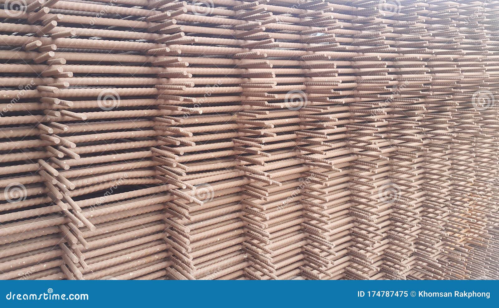 Deformed Bars For Structural Columns In Concrete. Reinforcing Steel ...