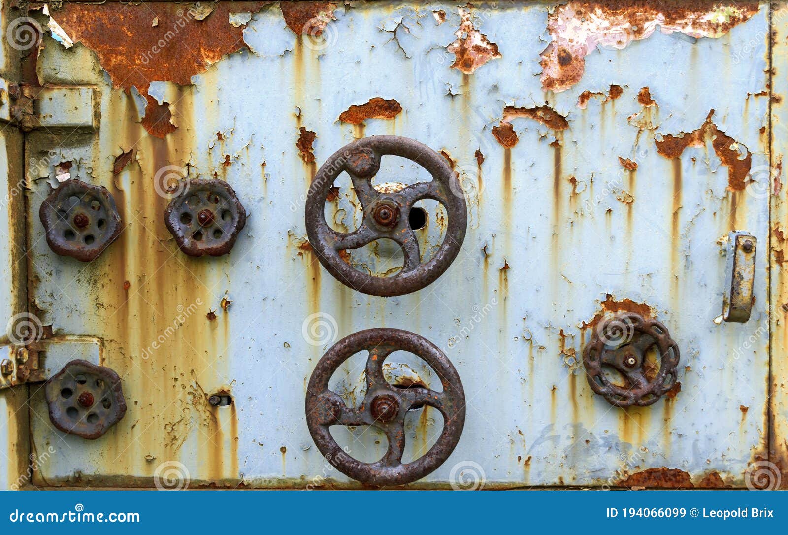 Control Unit with Iron Turning Handles Stock Image - Image of twist ...