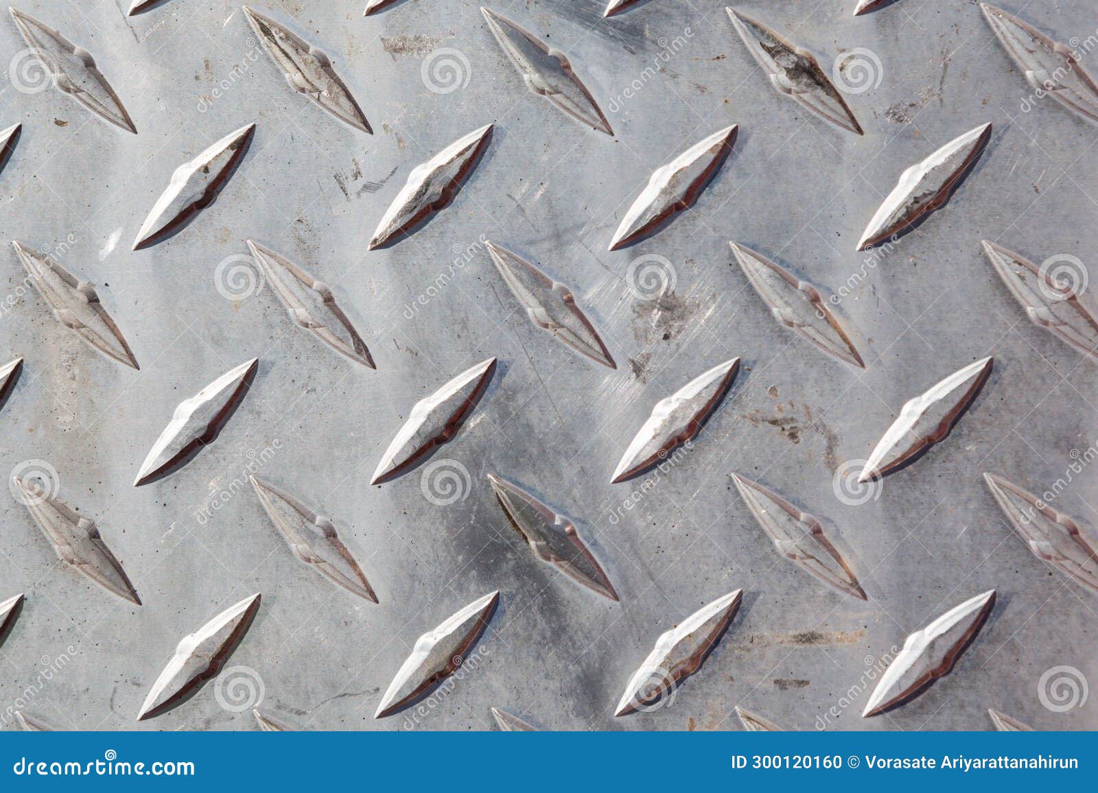 Rusty Diamond Metal Plate Texture Pattern Used As Abstract Background ...