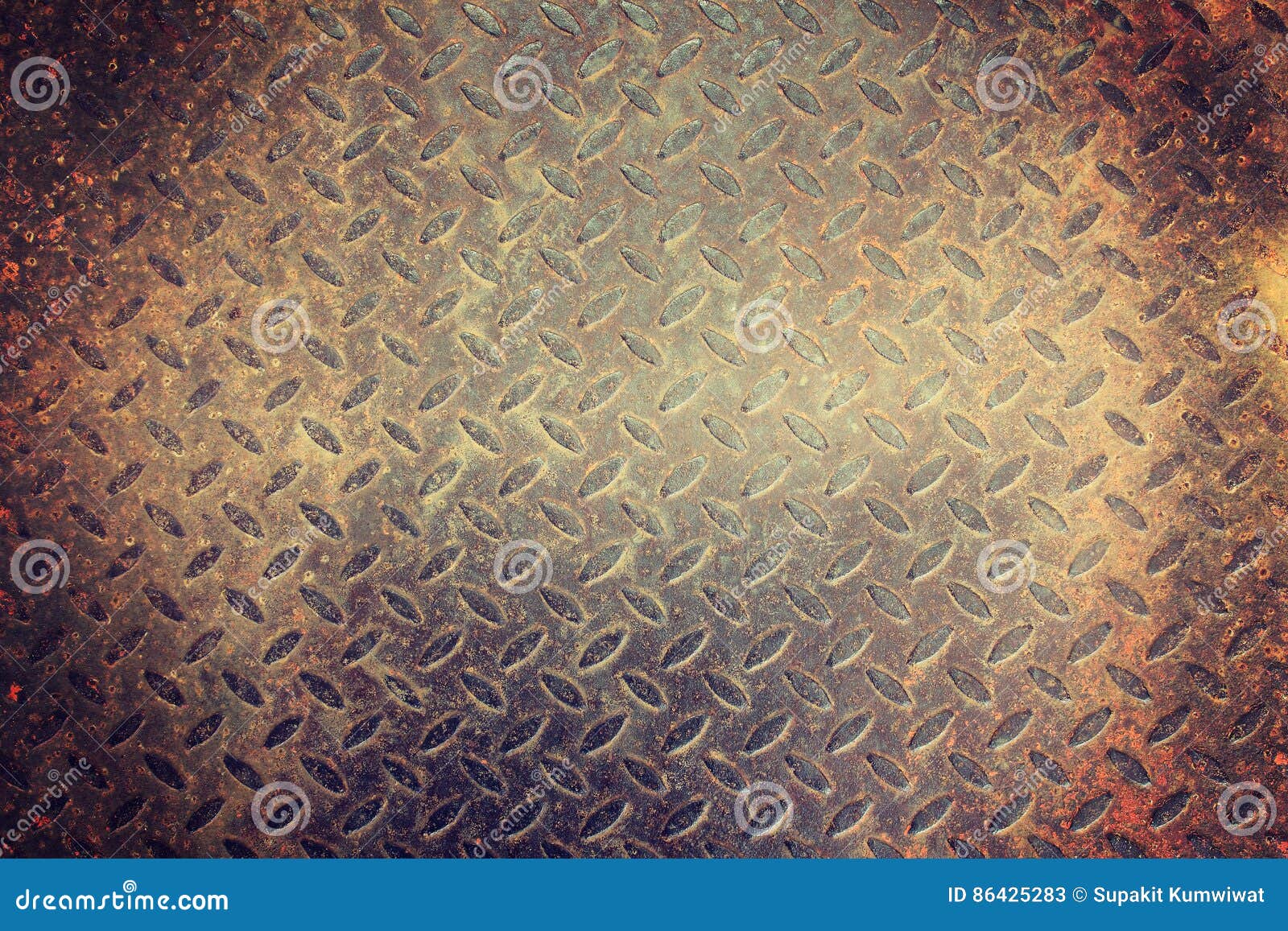 Rusty diamond plate stock image. Image of copper, brown - 86425283