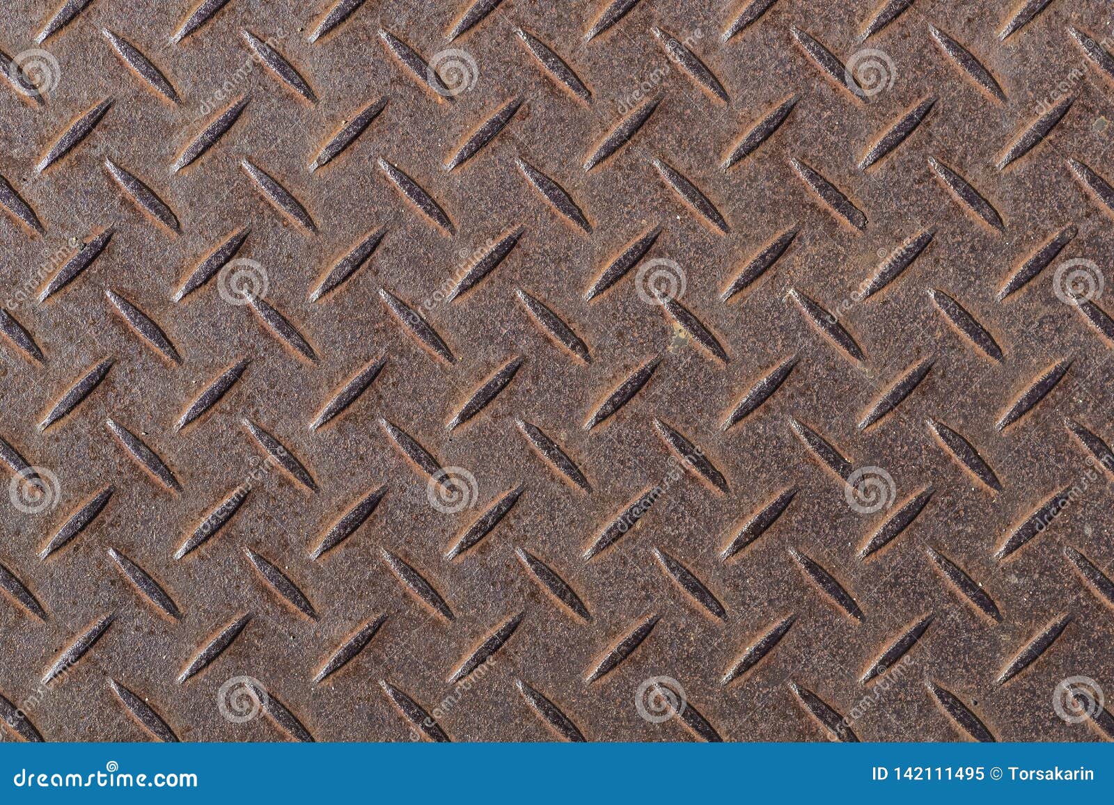 Rusty diamond plate floor stock image. Image of flooring - 142111495