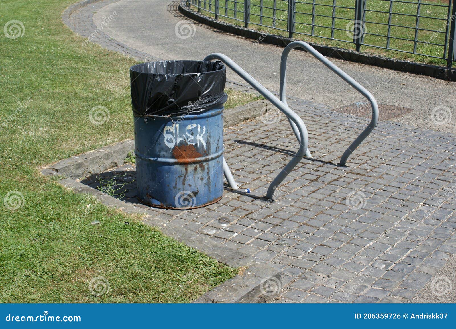 Rusty Dirty Barrel. a Barrel Like a Trash Can. Stock Photo - Image of ...