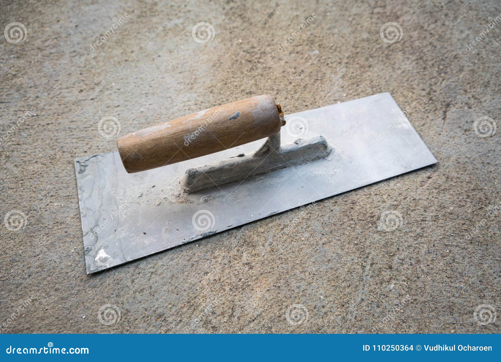 Rusty and Dirty Trowel Plastering on Floor Stock Photo - Image of ...
