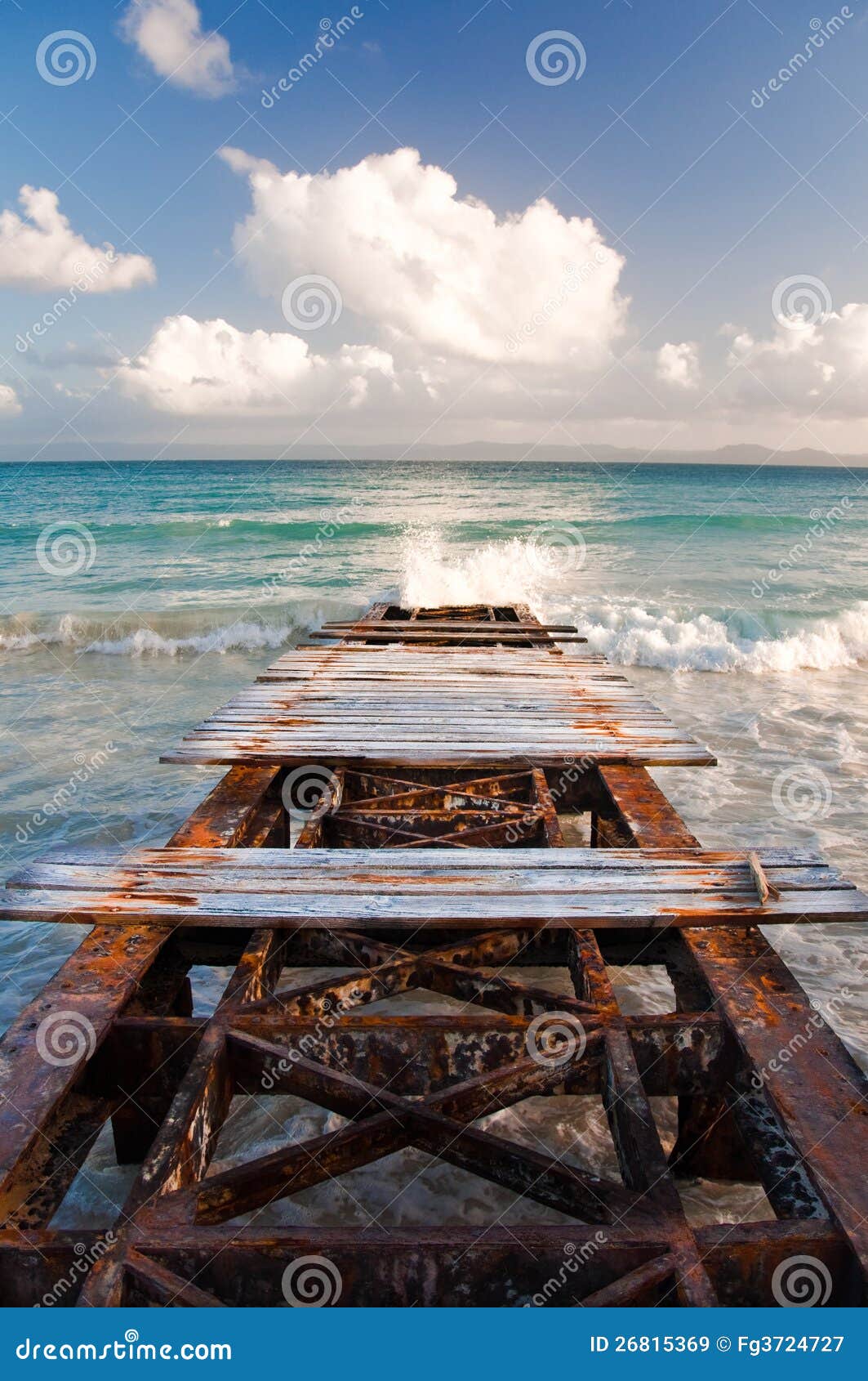Rusty Dock stock image. Image of dock, dominican, caribbean - 26815369