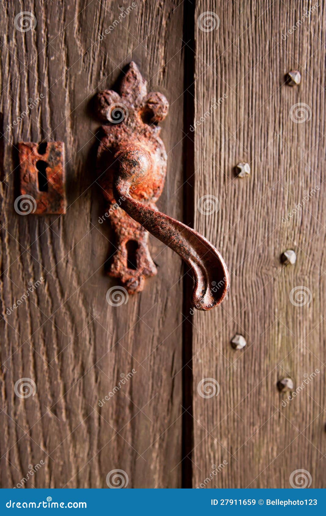 Rusty door handle stock image. Image of church, handle - 27911659