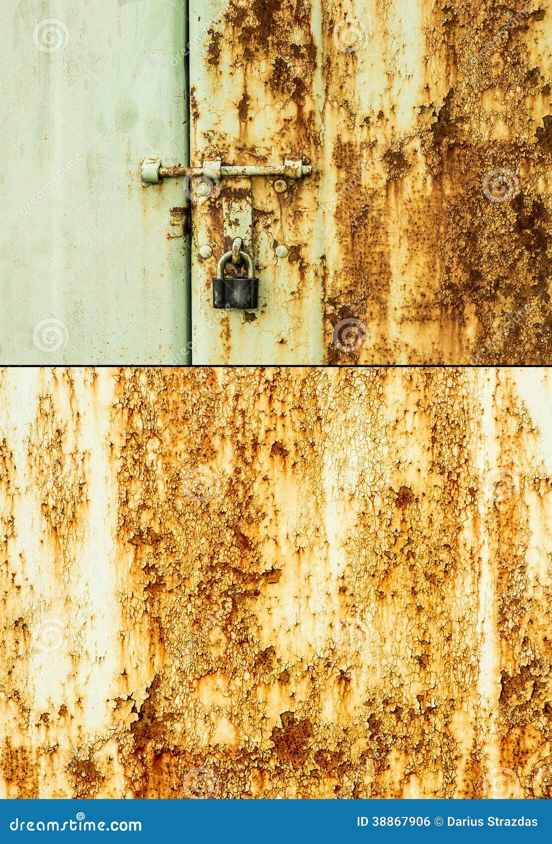 Rusty Door Hinge Painted With Fresh Paint Over Rust, Changed Color ...
