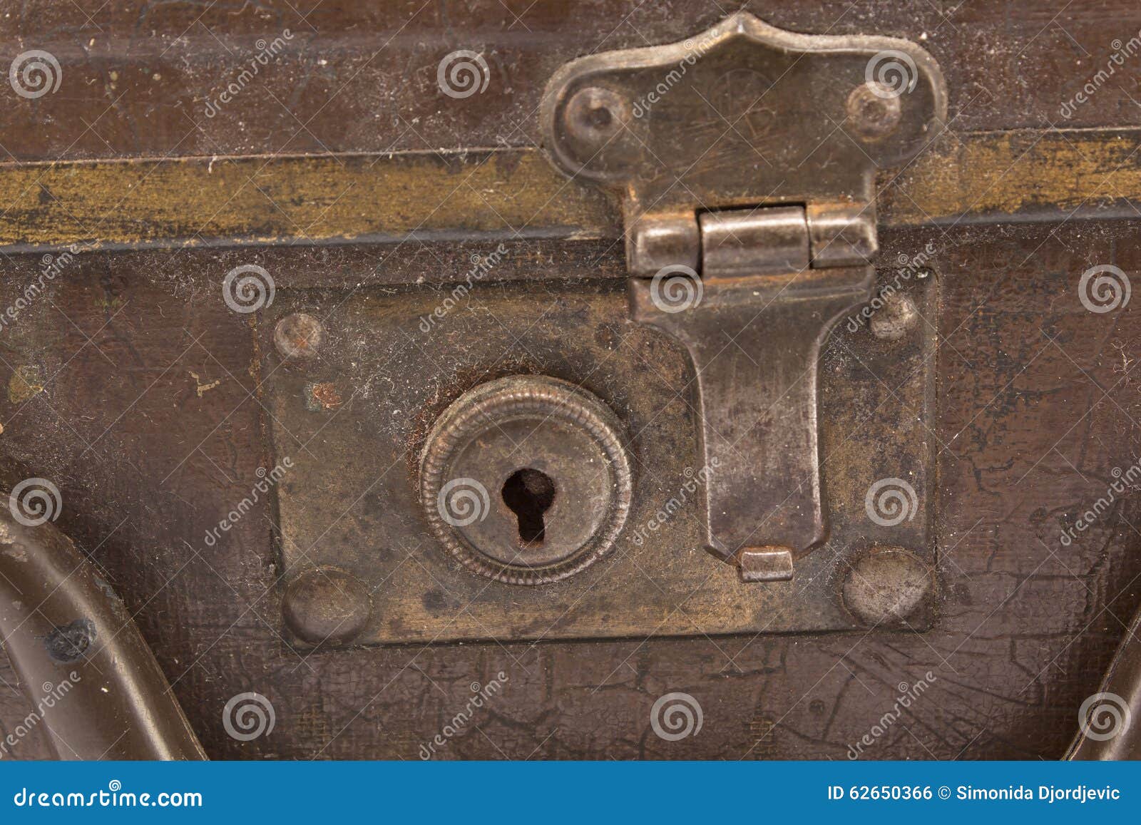 Rusty, Dusty Lock on an Old Suitcase Stock Photo - Image of dusty ...