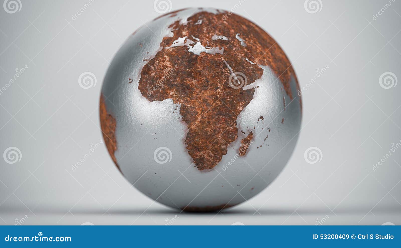 Rusty Earth Africa stock image. Image of earth, asia - 53200409