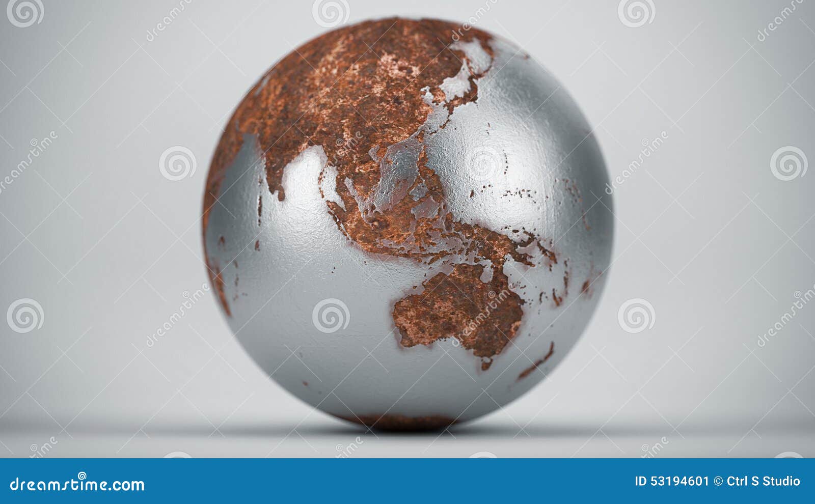 Rusty Earth Oceania Asia stock image. Image of chromed - 53194601