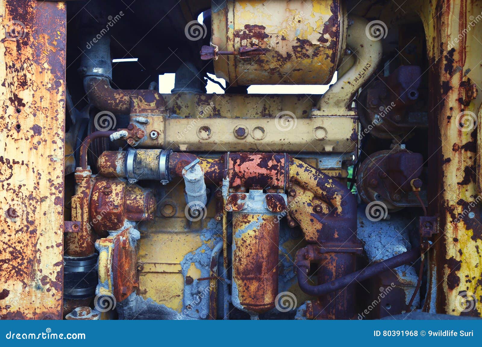 Rusty engine editorial stock photo. Image of transmission - 80391968