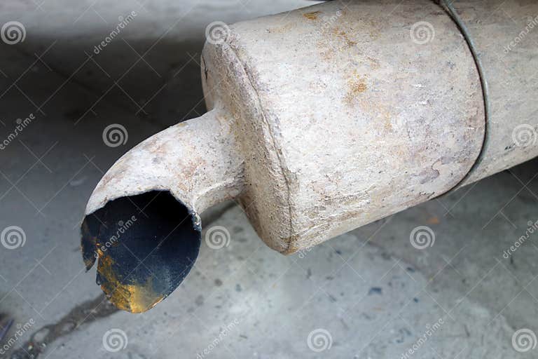 Rusty exhaust pipe stock image. Image of cancer, chemical - 29226453