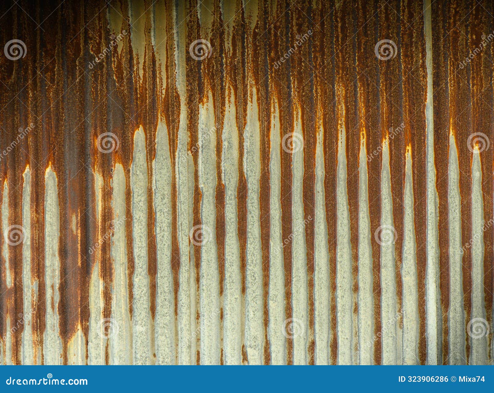 Rusty Exterior of an Old Building Stock Photo - Image of grunge, steel ...