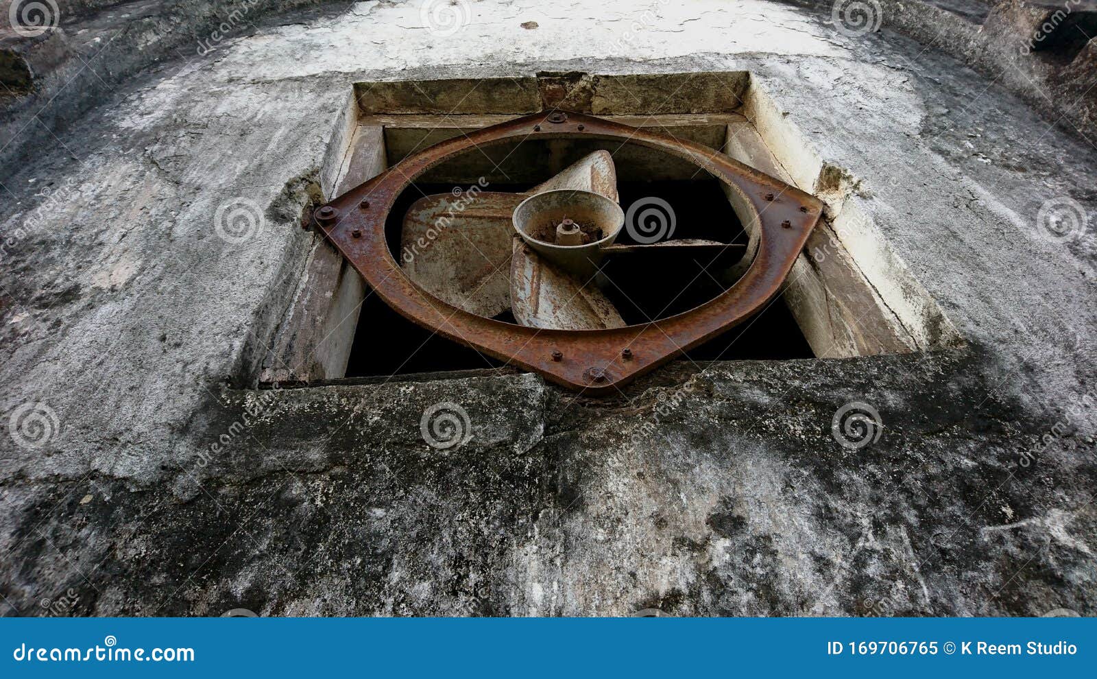 Rusty Fan Details in Old Building Vents Stock Image - Image of object ...
