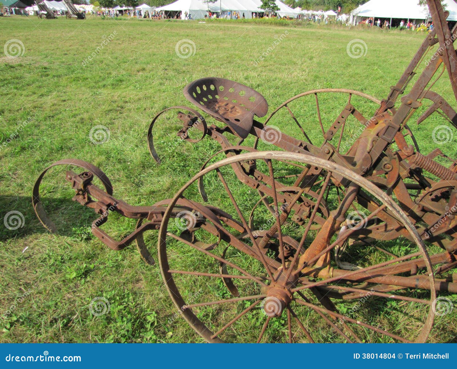 Rusty farm equipment stock photo. Image of spoke, garden - 38014804