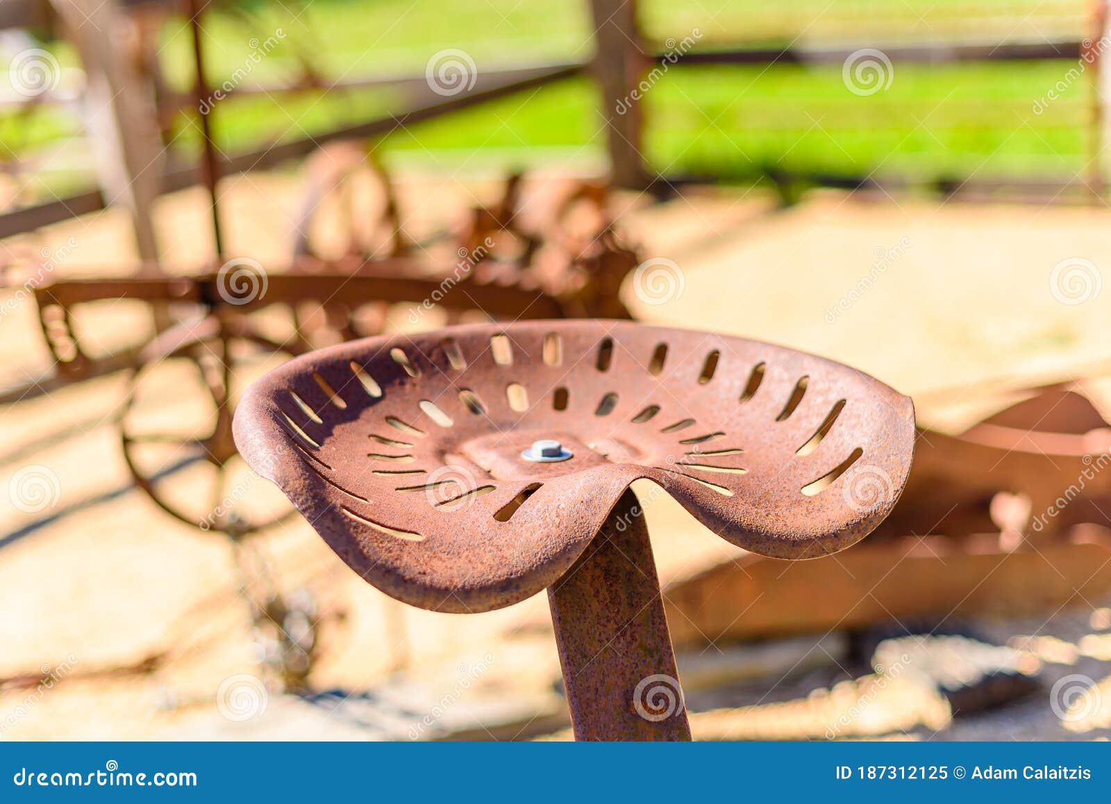 Rusty Farm Equipment stock image. Image of engineering - 187312125