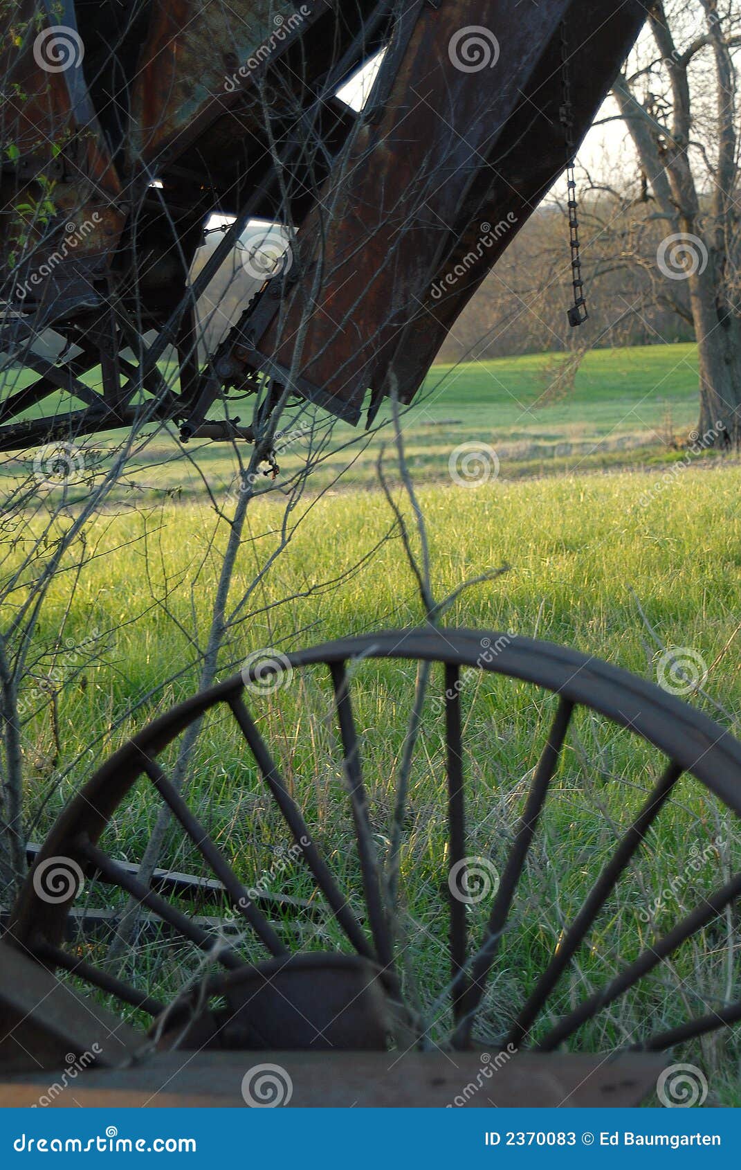 Rusty Field Gear stock image. Image of twig, grass, agriculture - 2370083