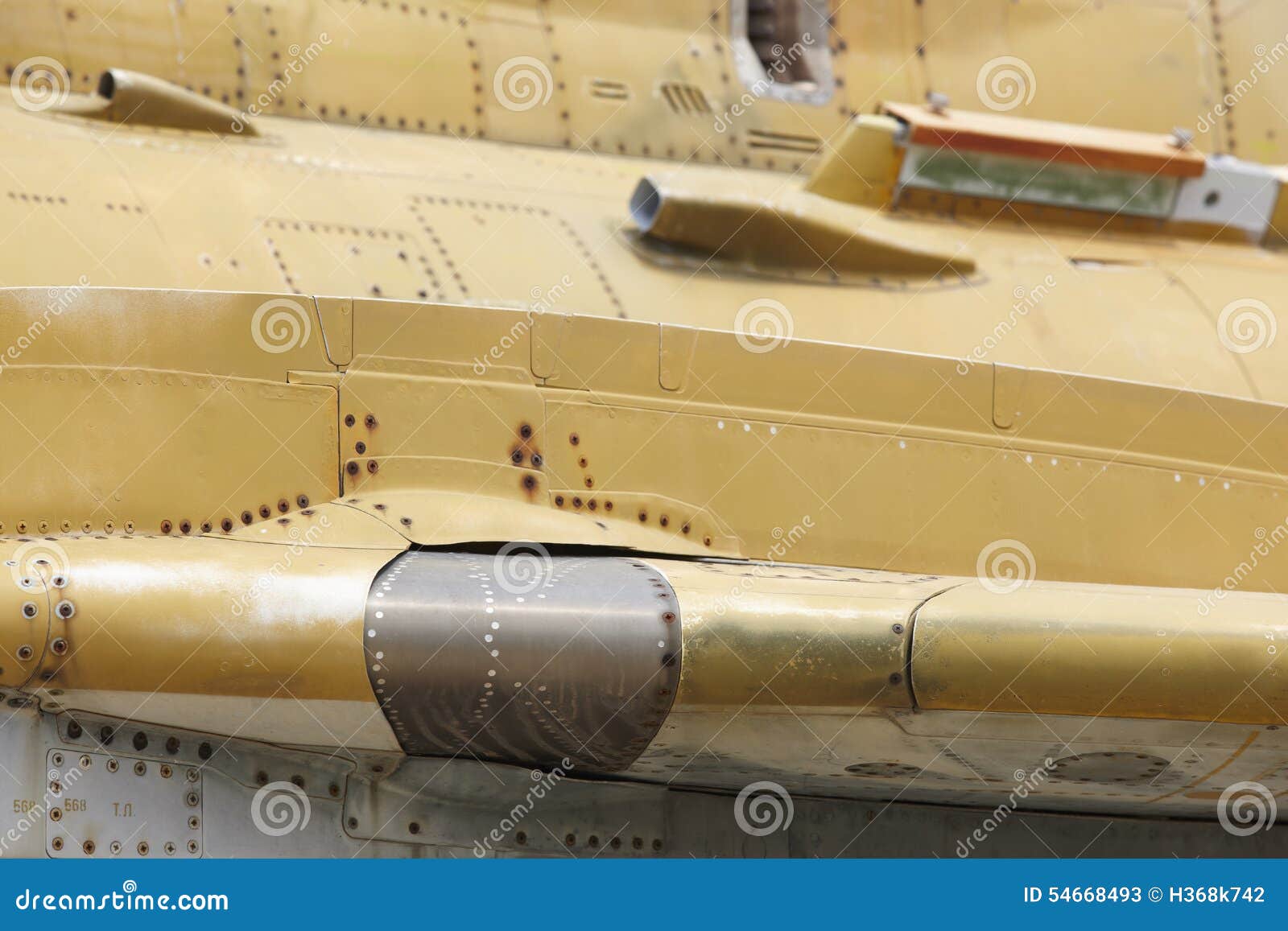 Rusty Fighter Plane Fuselage Detail Editorial Stock Photo - Image of ...